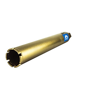 Jeremywell 2-1/2" (63mm) Diamond Wet Drill Core Bit for Concrete, Granite, Brick Block, 30/40 Diamond Grits, 1-1/4"-7 Threaded, Height 17"