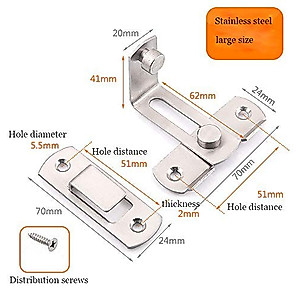 90 Degree Right Angle Lock for Locking Sliding barn Door Locks and latches Satin Chrome Door latches
