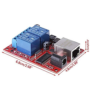 Davitu Motor Controller - LAN Ethernet 2 Way Relay Board Delay Switch TCP/UDP Controller Module WEB Server