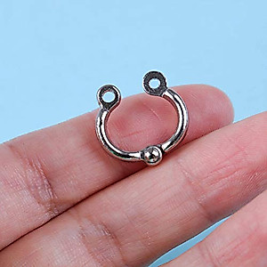 CoscosX 6 Pcs Pet Birds Training Leash Rings Clip Parrot Flying Accessory Pigeon Leg Ring,10mm Ring