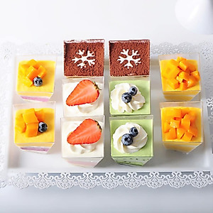 TOPZEA Set of 4 Cake Stands, White Metal Cupcake Holder Tray Dessert Buffet Treat Table Stands Platter Set Tiered Serving Tower Cake Pop Fruit Display Plates for Wedding, Party, Birthday, Anniversary