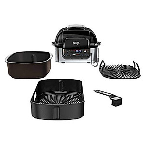 NINJA Foodi LG450 5-in-1, 4-qt. Air Fryer, Roast, Bake, Dehydrate Indoor Electric Grill (Renewed)