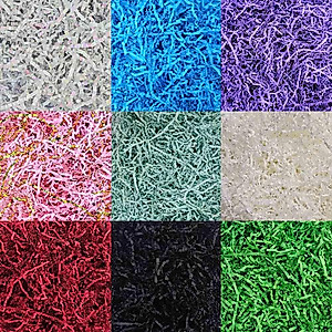 GoooodGift - 3 oz - Pink - Crinkle Cut Paper Shred Filler for Gift Wrapping, Gift Box Stuffing Birthdays, Basket Filling Mother's Day Christmas