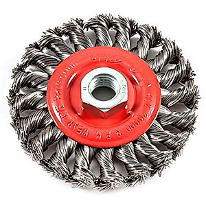 Forney 72759 4-Inch x .020 x 5/8-11 Knot Wire Wheel