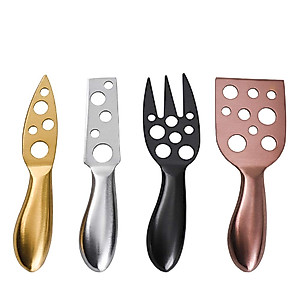 Natural Slate Cheese Board and Knife Set | Charcuterie Board Cheese Knives and Spreader set 14 Pieces 16" x 12" Serving Tray with Black Handle Ceramic Bowls Soapstone