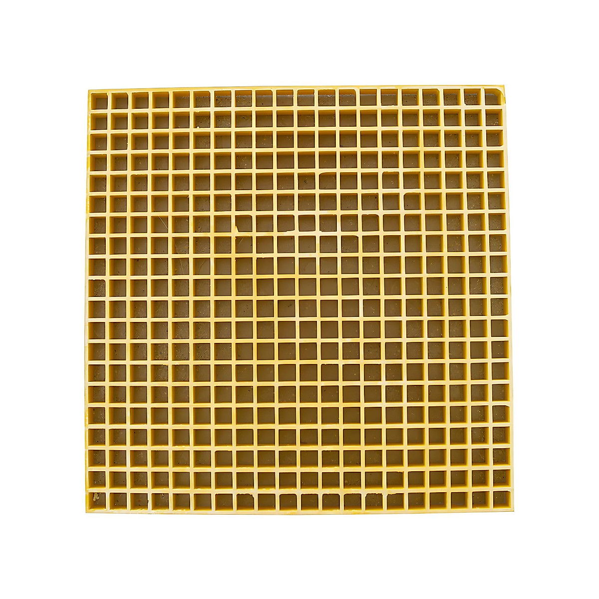Banfluxion 31.9"x31.9" Fiberglass Floor Grating Car Wash FRP Grating 0.5 tons Bearing Capacity Yellow