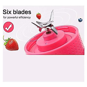 MODADA Portable Juicer USB Electric Blender Blender Fruit Smoothie Blender Cup Personal Food Processor Manufacturer Juice Extractor Mini blender for making shakes and smoothies for travel, kitchen, ca