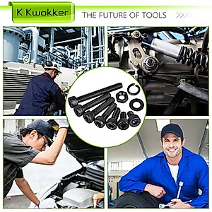 K Kwokker 1710Pcs Metric Bolt Assortment M2 M3 M4, 21 Sizes 4MM to 30MM Upgraded Zinc Plated Hex Socket Head Cap Machine Screws, 12.9 Alloy Steel Bolts and Nuts Kit Screws Nuts and Washers