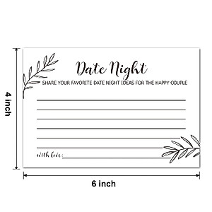 None Brand, Date Night Ideas Cards, 50 Cards, Perfect for The Bride and Groom, Husband, Wife, Boyfriend, Girlfriend, Anniversary 4In x 6In, M 05, White