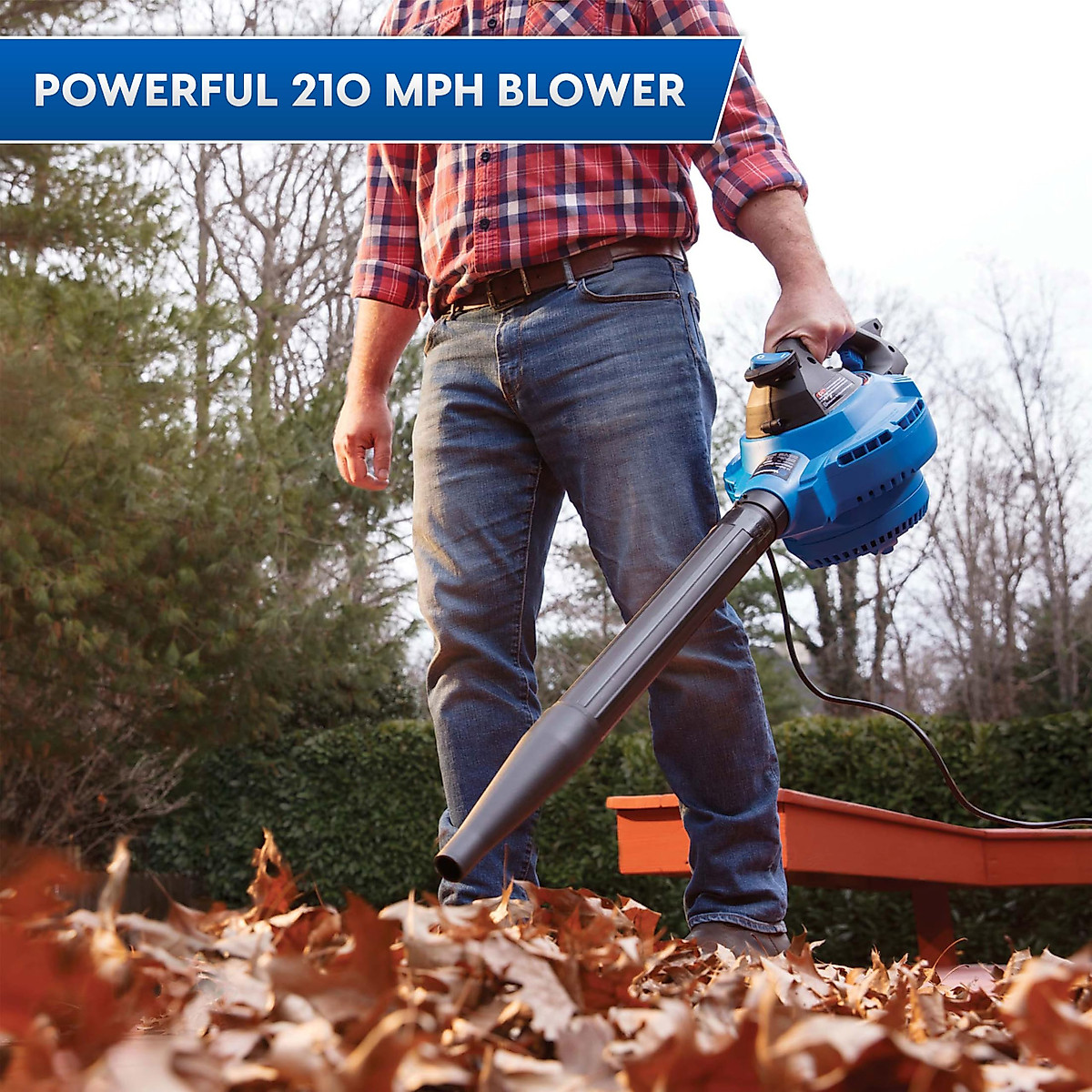 Vacmaster Blue Line 12-Gallon* 5 Peak HP† Wet/Dry Vacuum with Detachable Blower VBV1210