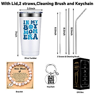 Grifarny Boy Mom Gifts for New Mom - Mothers Day Gifts for Boy Mom, Pregnant Mom, Expecting Mom, Mom to be, Mommy to be - In My Boy Mom Era Tumbler Mug 20 oz