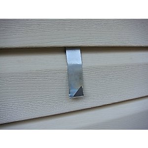 (1) Long Length Amish Handmade Galvanized Siding House Hook Decor Hanger.