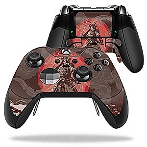 MightySkins Skin Compatible with Microsoft Xbox One Elite Controller - Samurai Battle | Protective, Durable, and Unique Vinyl wrap Cover | Easy to Apply, Remove, and Change Styles | Made in The USA