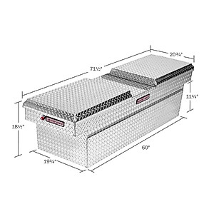 Weather Guard Crossover Truck Box, Silver, 71-1/2 in. W, 124001