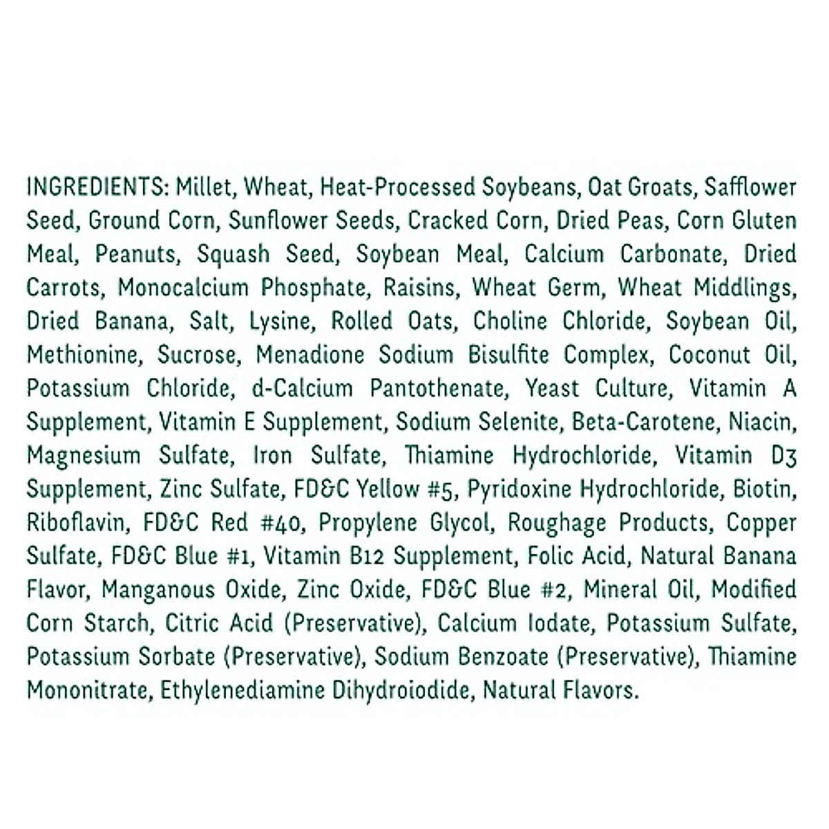 Wild Harvest Cockatiel Advanced Nutrition Diet, 8 Pound