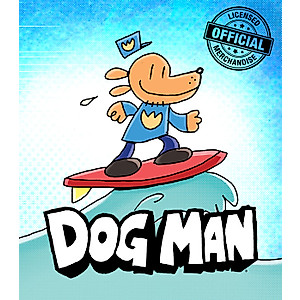 Dog Man and Lil Petey - Youth Short Sleeve Graphic T-Shirt - Size Large Heather Red