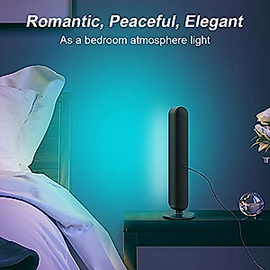 APEKX Indoor RGB LED Light Bar for Game Room, Bookshelf, TV Stand Decor with Remote - Black