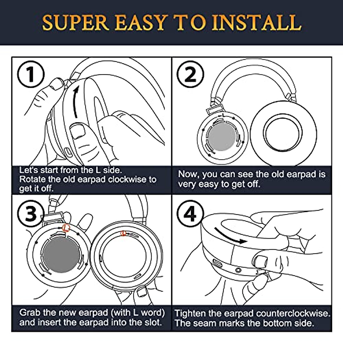 SOULWIT Cooling-Gel Ear Pads Replacement for Corsair Virtuoso RGB Wireless XT SE Gaming Headset, Earpads Cushions with High-Density Noise Isolation Foam, Added Thickness