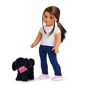 American Girl Shi-Poo Sweetie Black Dog for 18-inch Dolls plus Pet Accessories