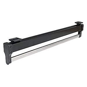 NERILEE 21.6" Heavy Duty Pull-Out Closet Valet Rod Adjustable Wardrobe Clothing Rail Top Mount Wardrobe Hanger Rack Bar Ball Bearing Slide