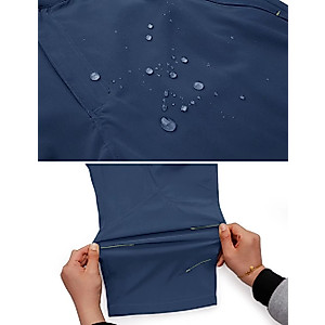 BIYLACLESEN Quick Dry Pants Men Hiking Pants Men Three-Quarter Pants Camping Pants 3/4 Shorts Men Work Pants for Men Fishing Pants for Men Cargo Long Shorts