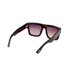 Tom Ford FAUSTO FT 0711 Dark Havana/Light Brown Shaded 53/20/145 unisex Sunglasses