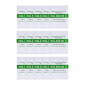 Nynelly Only 6.86,15pcs pH Meter Buffer Solution Powder for Precise and Easy for Precise pH Calibration Powder Solution