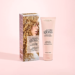 L'Oreal Paris Le Color One Step Toning Hair Gloss, Honey Blonde, 4 Ounce