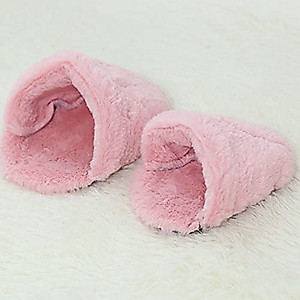 Soft Guinea Pig Nests, Cute Hamster Houses Warm Squirrel Sleeping Beds Small Animal Cotton Mats, Mini Pet Cages Winter Pet Accessories(S,Grey)