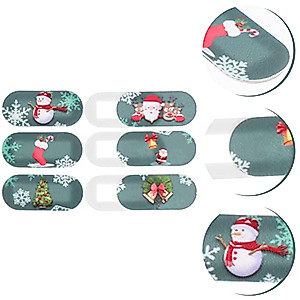 Gatuida 6pcs Christmas Camera Cover Camera for Computer Laptop Camera Laptop Protector Webcam Slide Blocker Webcam Blocker Protector Webcam Privacy Lens Protectors Camera Shield Cover Abs