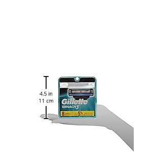 Gillette Mach3 Men's Razor Blade Refills, 8 Count