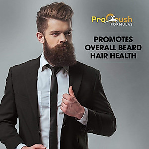 Beard Growth Support Supplement- Grow Fuller, Longer, Thicker, & Healthier Facial Beard & Mustache Hair. Natural Supplement Vitamin with Biotin for Men.