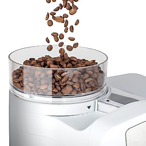 Capresso CoffeeTEAM GS 10-Cup Coffee Maker with Conical Burr Grinder, Glass Carafe 464.02 White