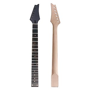 Electric Guitar Neck Maple Head Rosewood Fretboard 24 Fret for IBZ Parts Replacement Black