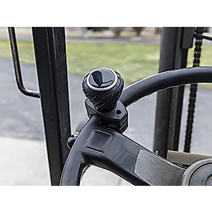 Dsnaduo 1 SET Deluxe Steering Wheel Spinner Knob TY26583 Compatible with John Deere Kubota Tractor, Lawn Mowers, Replaces for New Holland 73340101, Fits All Steering Wheels up to 1-1/4" Thick
