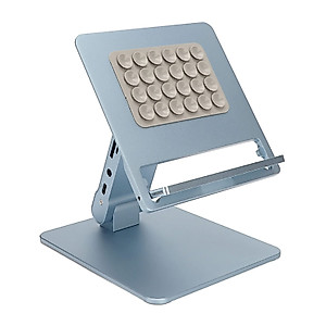 Acogedor 8 in 1 USB C Hub Stand Holder, with Foldable Tablet Stand, 1 4K 30Hz HD Multimedia Interface, 2 USB A, 1 USB C, 1 Storage/Memory Card Slot, 1 3.5mm Audio, 1 PD, 1 Host