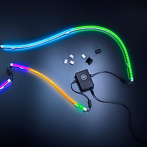 Razer Chroma Light Strip Expansion Kit: Chroma RGB - Premium Light Diffusing Case - Universal Compatibility with Any ARGB Device