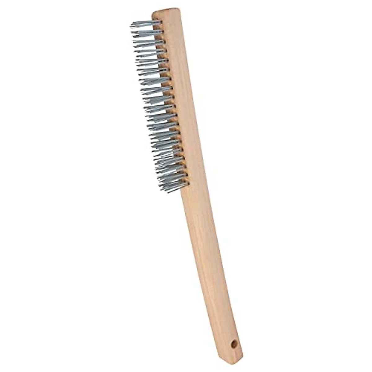 Performance Tool W1152 - Solid Wood Handle with Steel Bristles for Quick and Easy Cleaning of Rust, Paint, Dirt, and More