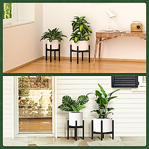 FIASON Adjustable Metal Plant Stand - Plants Holder Fits for 8-14 Inches Planter Flower Pots Indoor Outdoor ( Pot & Plant Not Included) -1 pack
