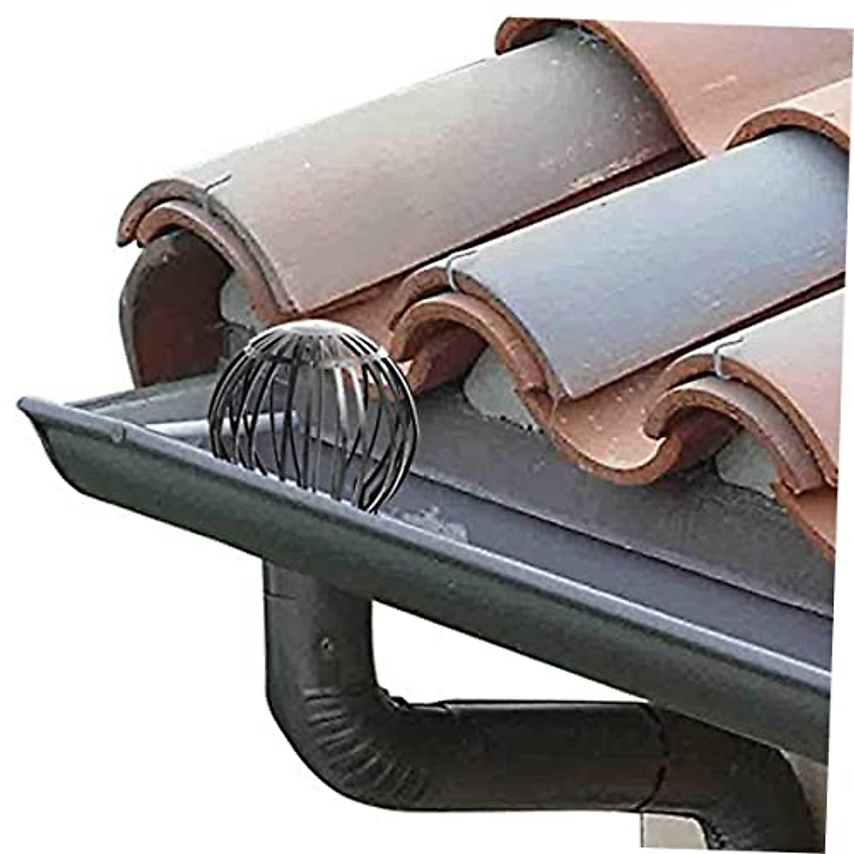 Housoutil 4 Pcs Eaves Filter Cover Gutter Drain Screen Gutter Leaf Strainer Leaf Filter Gutter Strainer Mesh Filter Expanding Water Hose Round Balloons Roof Gutter Filter Gutter Filter Cover