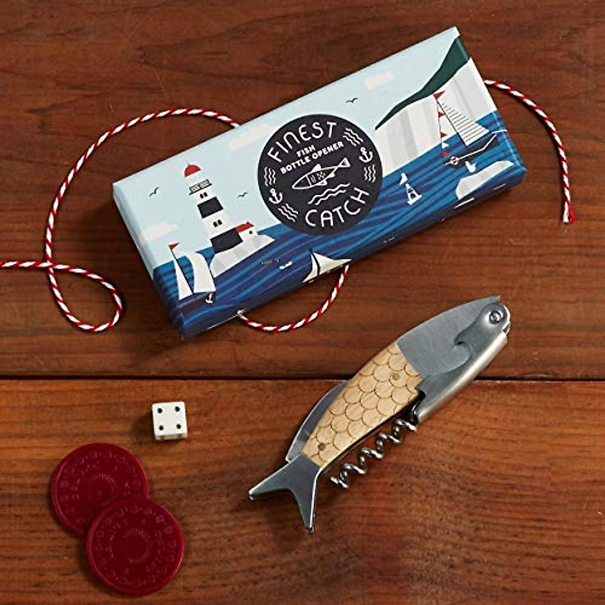 Two's Company The Finest Catch 3-in-1 Bottle Tool Opener in Gift Box