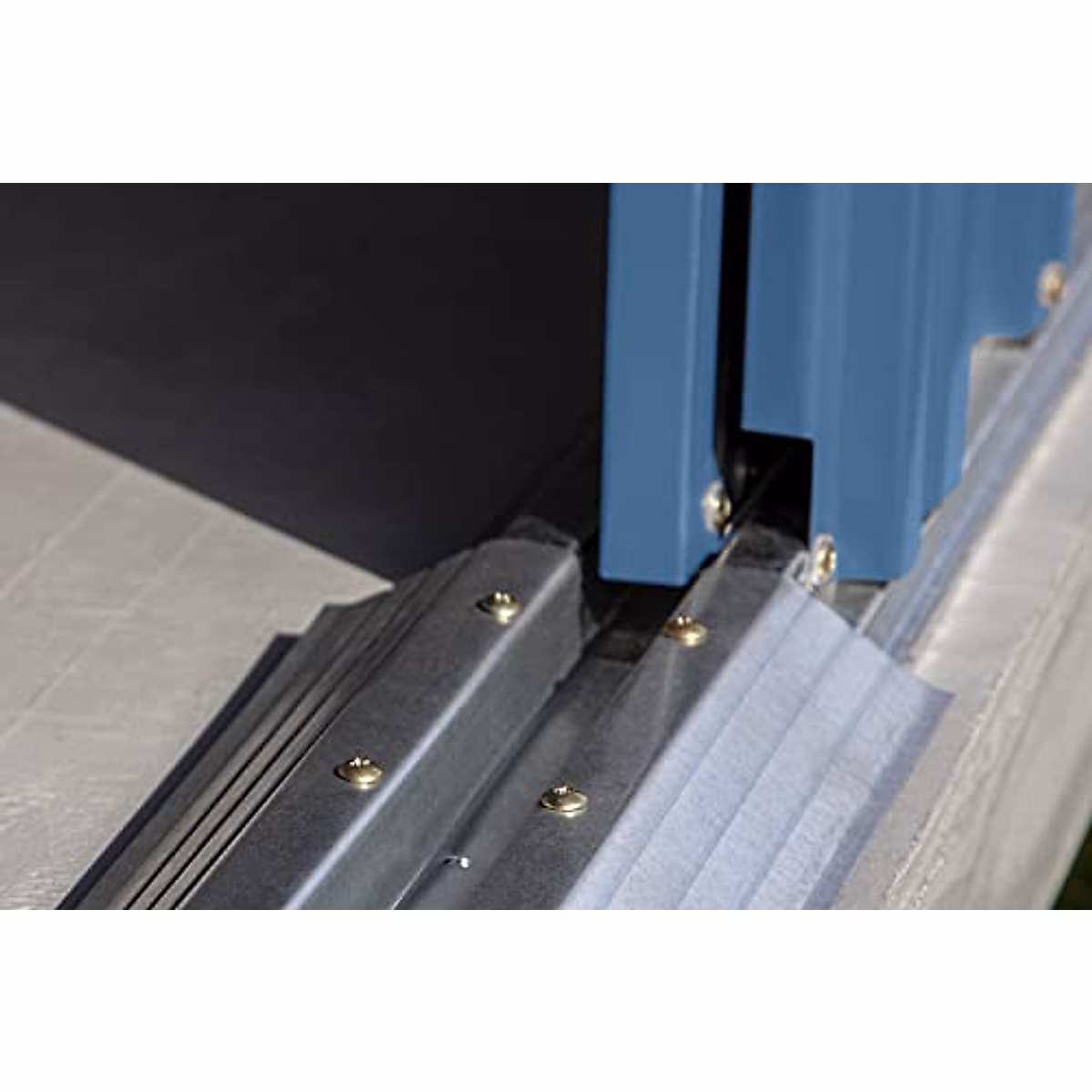 Arrow Classic Steel Storage Shed, 6x7, Blue Grey