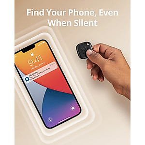 eufy Security by Anker SmartTrack Link (Black, 2-Pack), Android not Supported, Works with Apple Find My (iOS only), Key Finder, Bluetooth Tracker for Earbuds and Luggage, Phone Finder, Water Resistant
