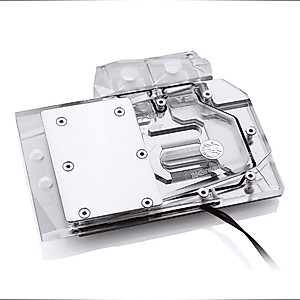 GPU Copper Waterblock G1/4 Threads Full Cover Water Cooling Water Block PC Liquid Cooling GPU Watercooling Block for Graphic Card ZOTAC Gaming GeForce GTX 1660 Twin Fan 5V RGB RBW LED