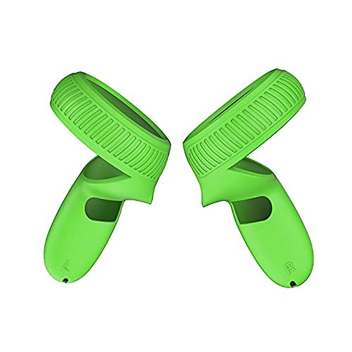 Ferbao VR Glasses Handle Cover Compatible with Oculus Quest 2 Silicone Protective Sleeve Touch Controller Grip Cover (Green)