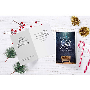 JBH Creations Greatest Gift Religious Christmas Card - Pack of 24
