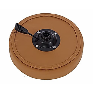 MCcursor Rolling Salon Stool Swivel Chair with Wheels Height Adjustable Hydraulic for Hair Salon Beauty Facial Massage Spa Tattoo Medical Home Office, in Camel