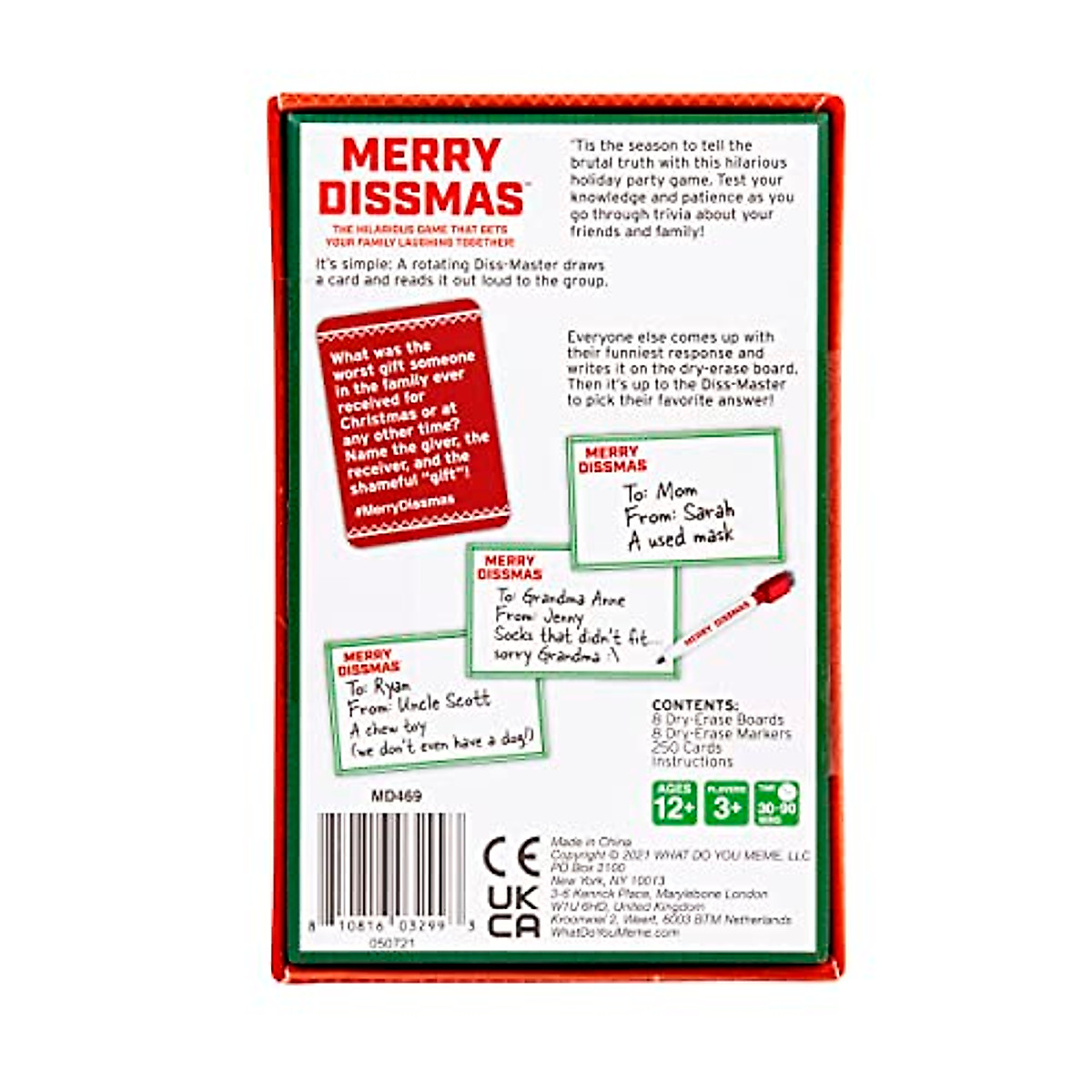 WHAT DO YOU MEME? Merry Dissmas – The Hilarious Family Holiday Party Game Family
