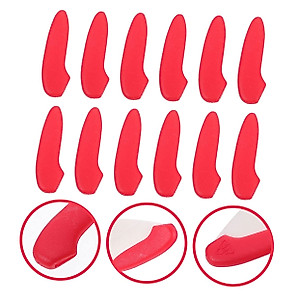 Anneome 120 Pcs Tip Set Knives Protector Guards Tile Cutter Protector Knives Blades Protector Covers or Sleeves Curved Knives Blades Cover Chef Ceramic Tile Handguard Plastic