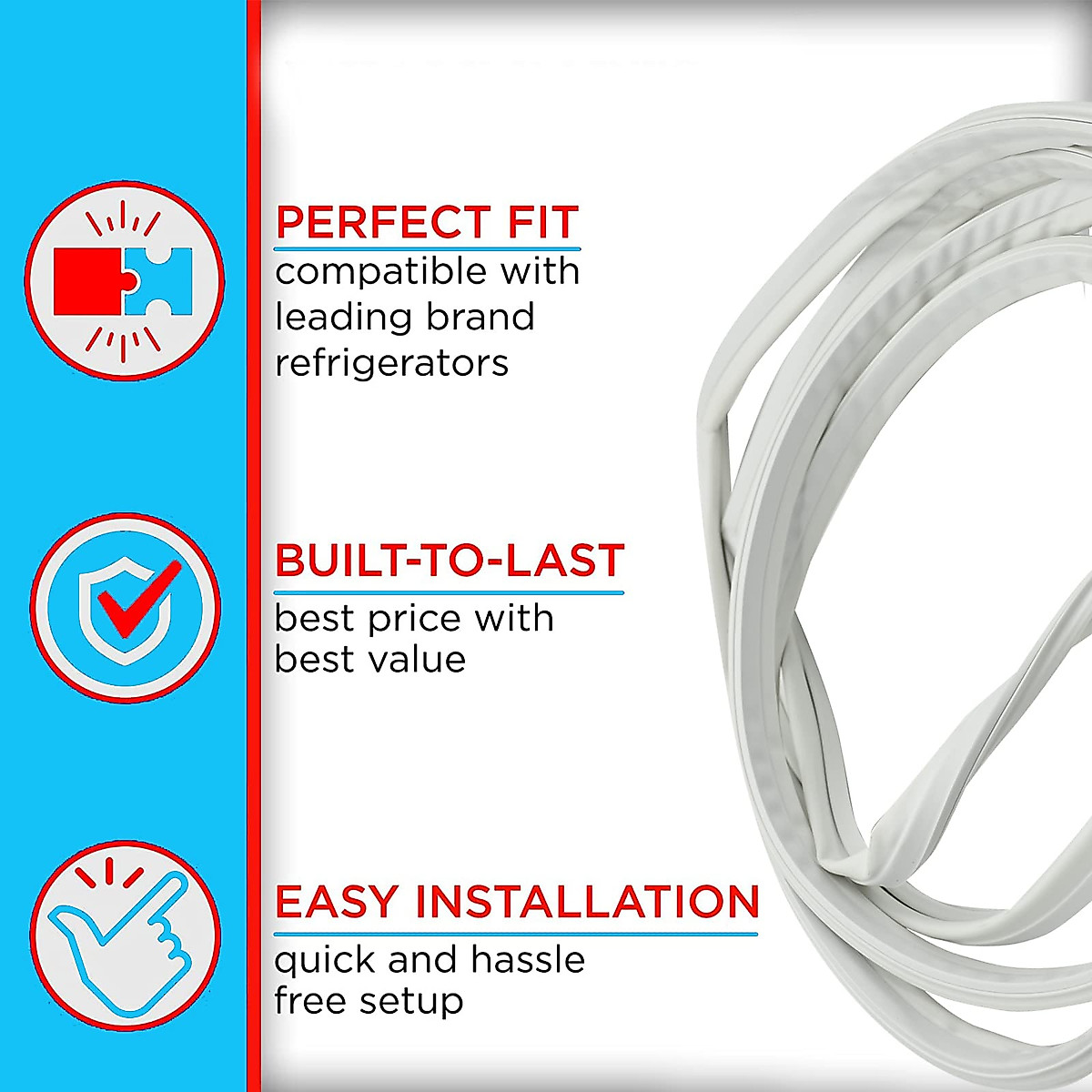 7010584 SZO584 3211080 3212110 （67 3/4" x 27 3/4"）Refrigerator Door Gasket Seal Fits Sub-Zero Compatible 632-2 695-2